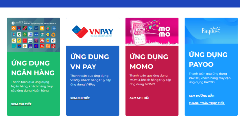 Người dân có thể nộp phí vệ sinh môi trường qua ví điện tử VN Pay, Momo, Payoo