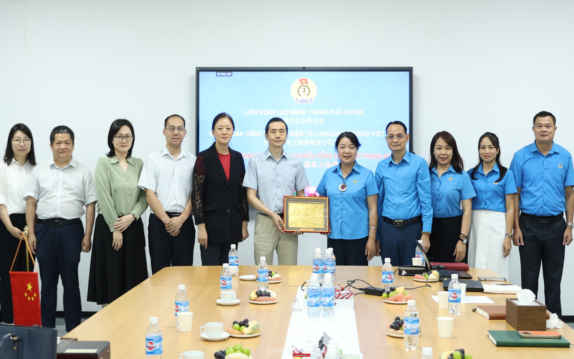 Liên đoàn Lao động Thành phố tiếp Đoàn đại biểu Tổng Công hội Trung Quốc