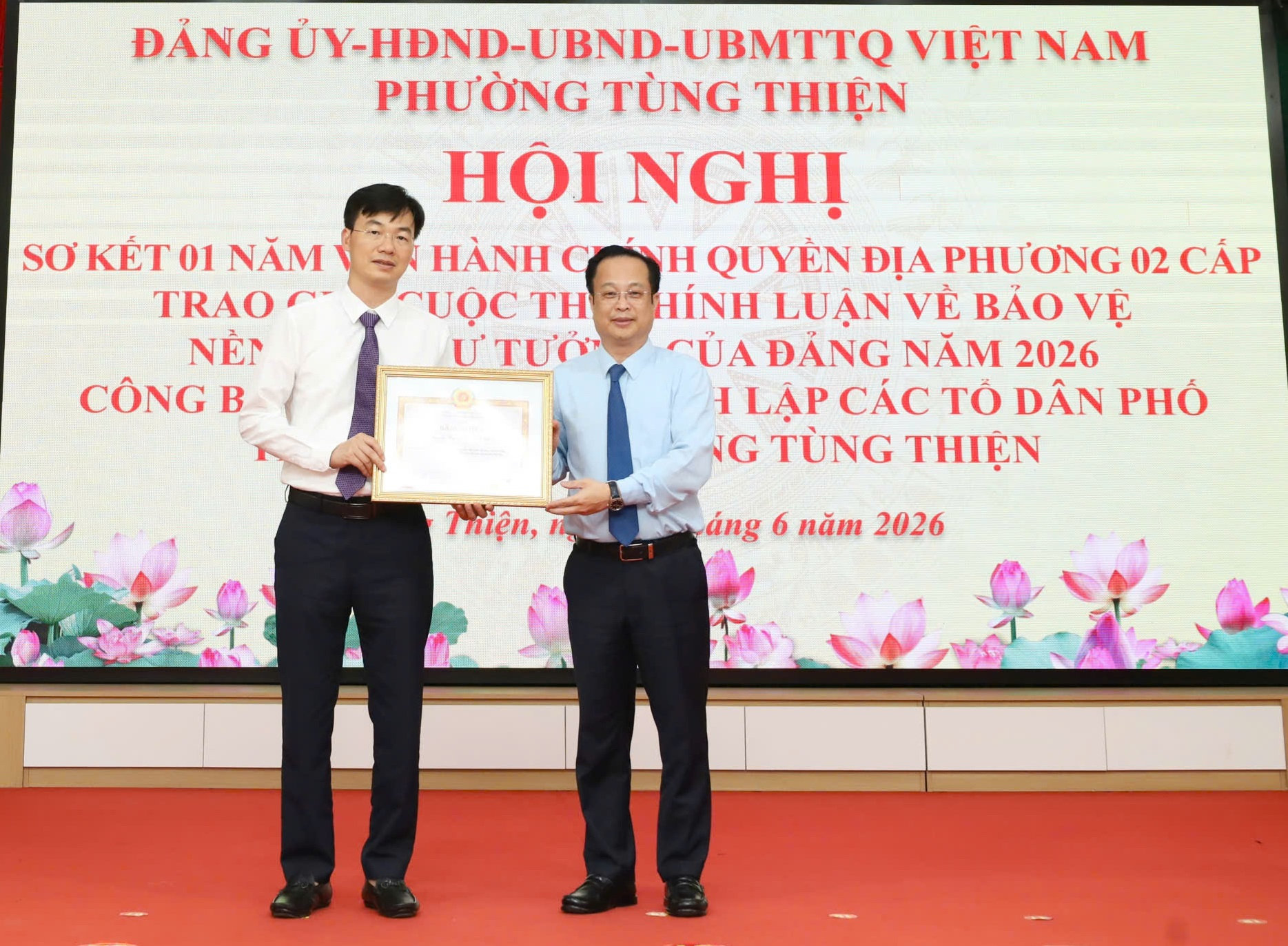 Phường Tùng Thiện ghi dấu ấn sau một năm vận hành chính quyền địa ...